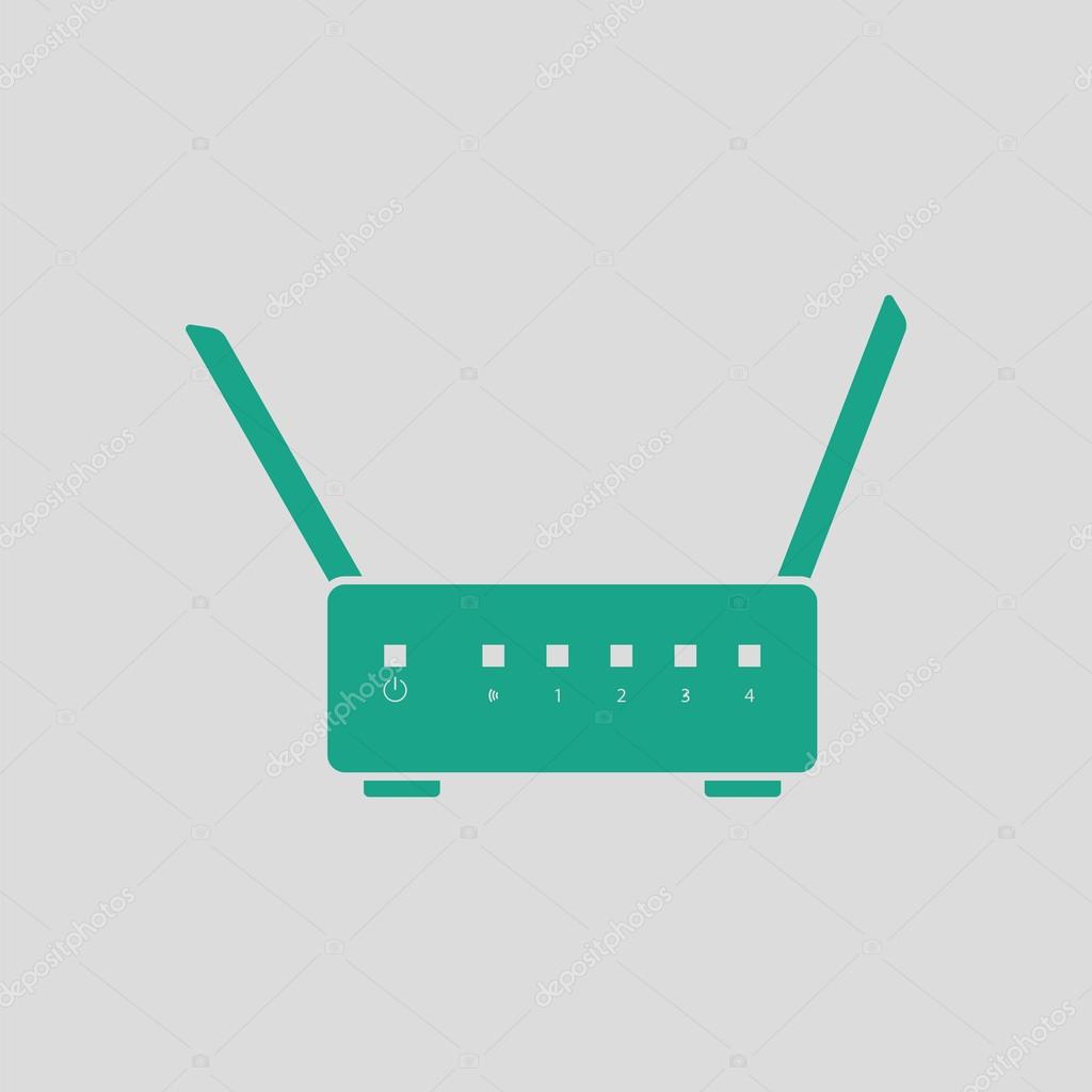 Wi-Fi router icon Stock Vector by ©angelp 128497102