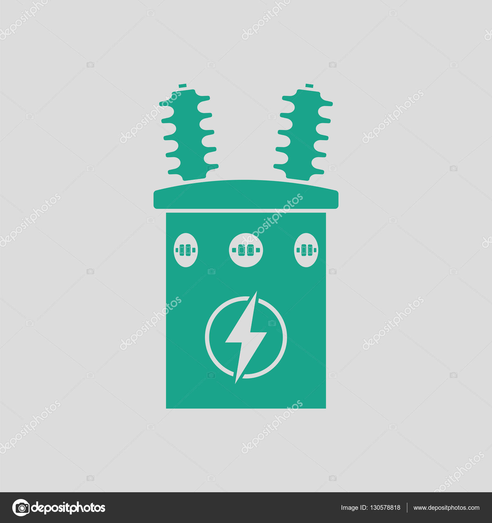 Electric transformer icon — Stock Vector © angelp #130578818