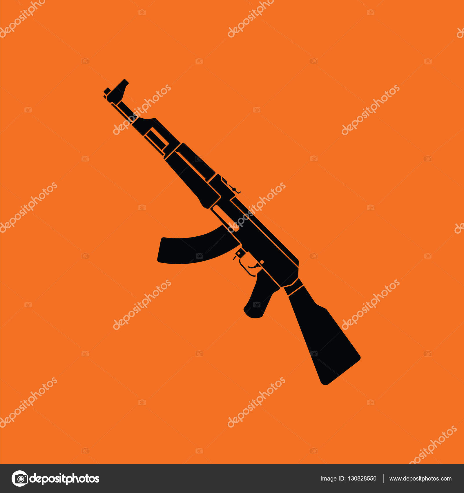 Russian weapon rifle icon Stock Vector Image by ©angelp #130828550