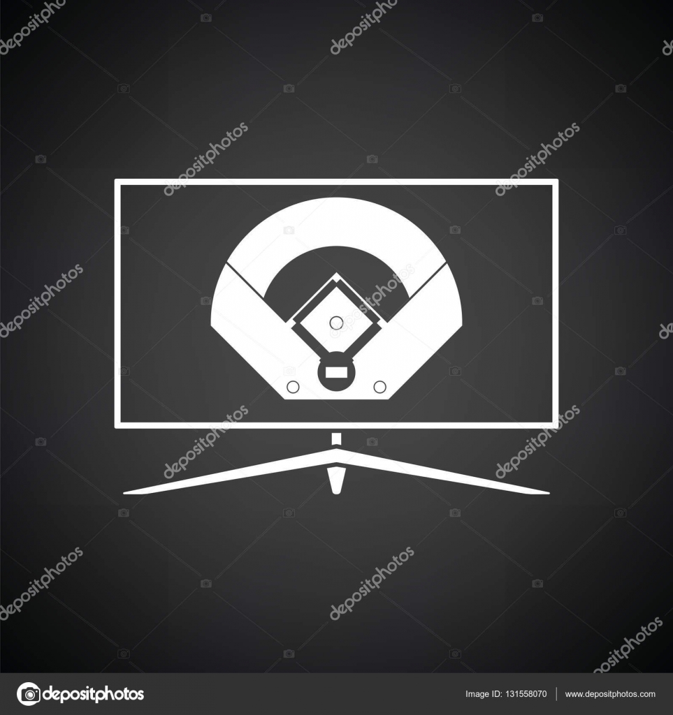 Baseball tv translation icon Stock Vector Image by ©angelp #131558070