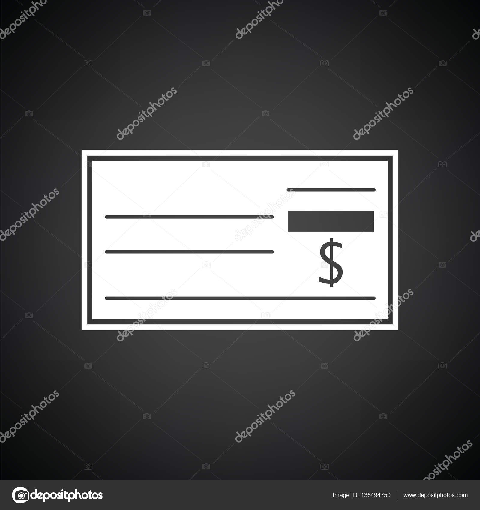 Bank Check Icon