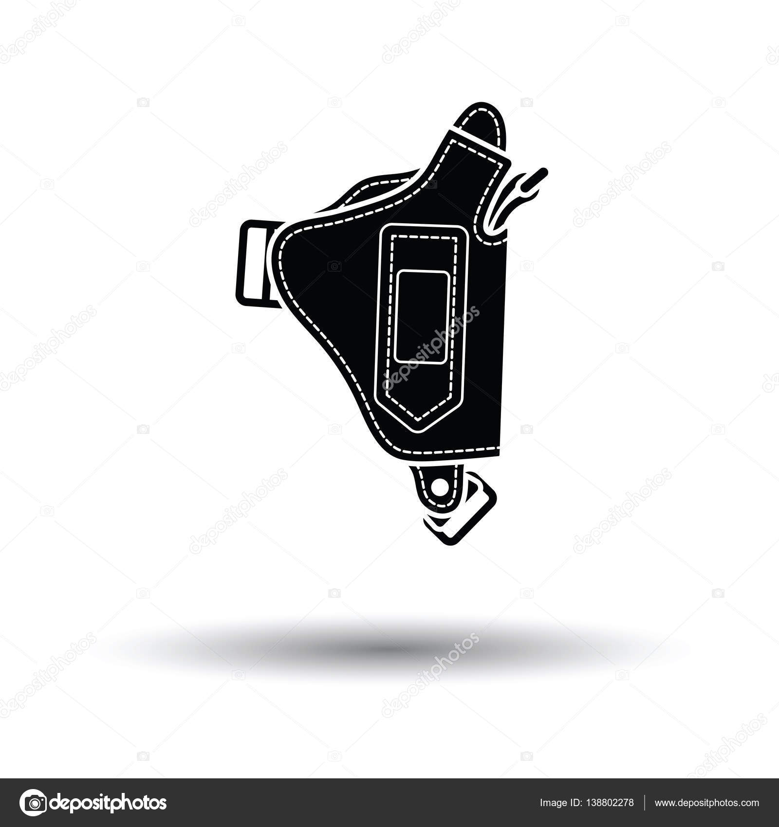 Police holster gun icon Stock Vector Image by ©angelp #138802278