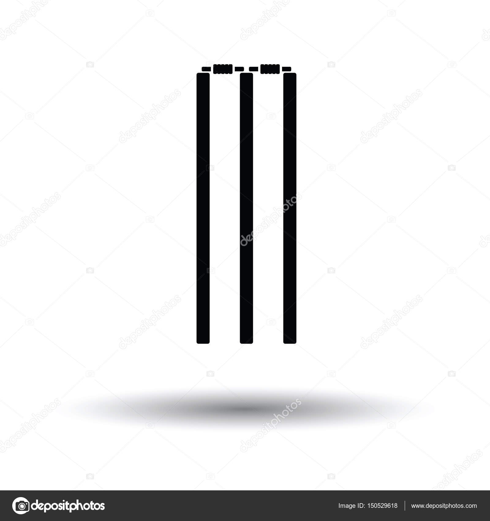 Cricket wicket icon Stock Vector Image by ©angelp #150529618