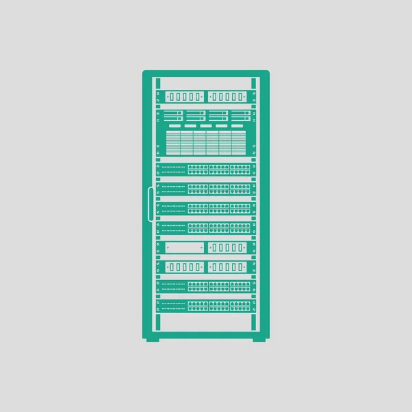 Server Rack Logo Server Rack Icon Flat Isolated Vector 15063016 Vector