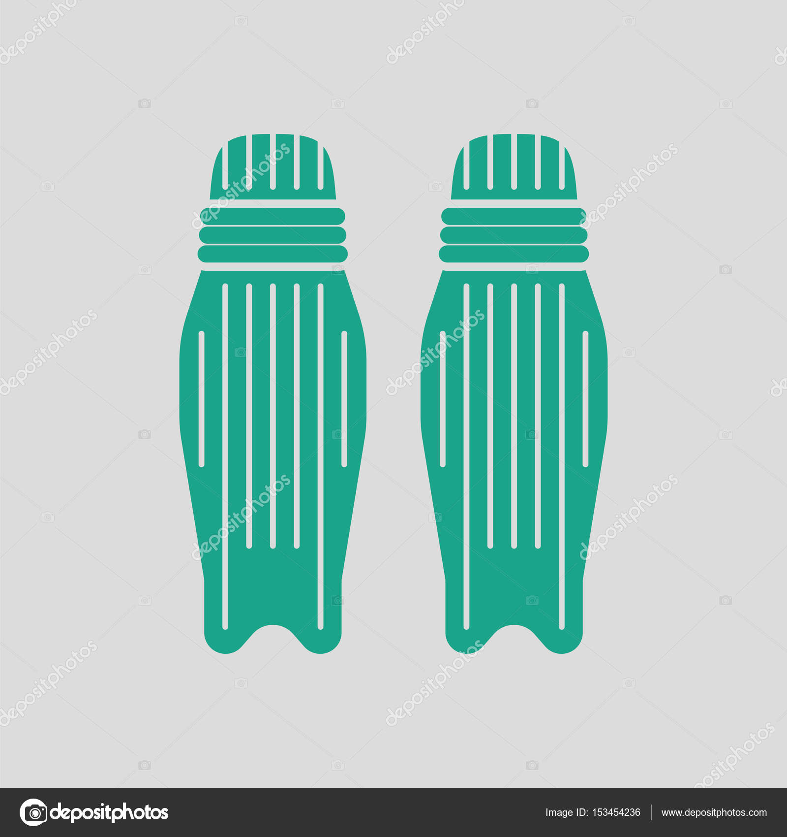 Cricket leg protection icon Stock Vector by ©angelp 153454236