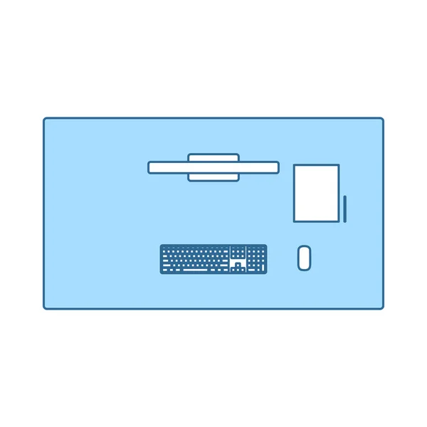 Office table top view icon Stock Vector Image by ©angelp #148459785