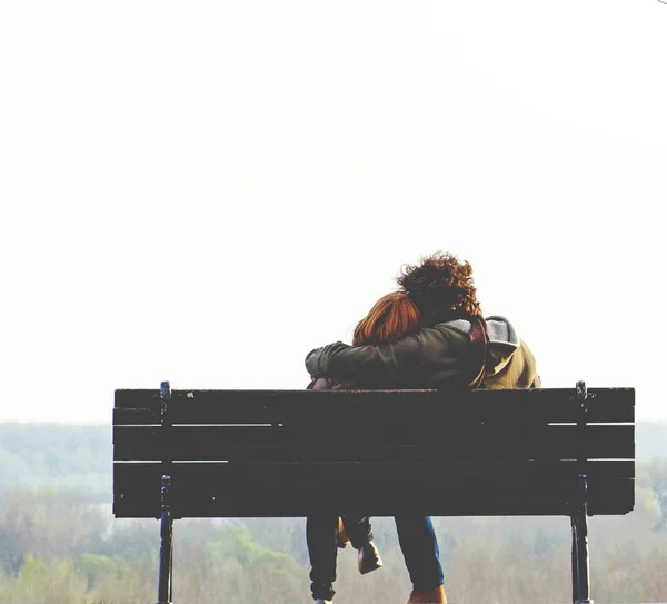 Romantic couple on bench Stock Photo by ©Alexis84 18082155