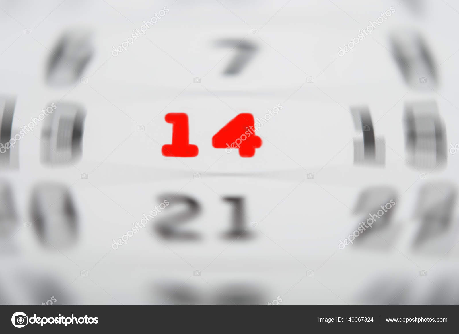 Calendar with red mark on 14 February Stock Photo by ©inxti74 140067324