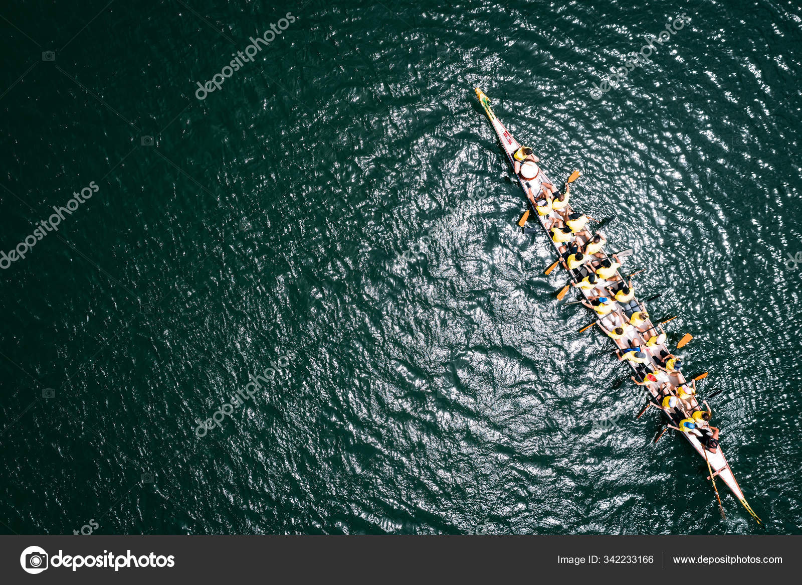 Rowing Race Aerial