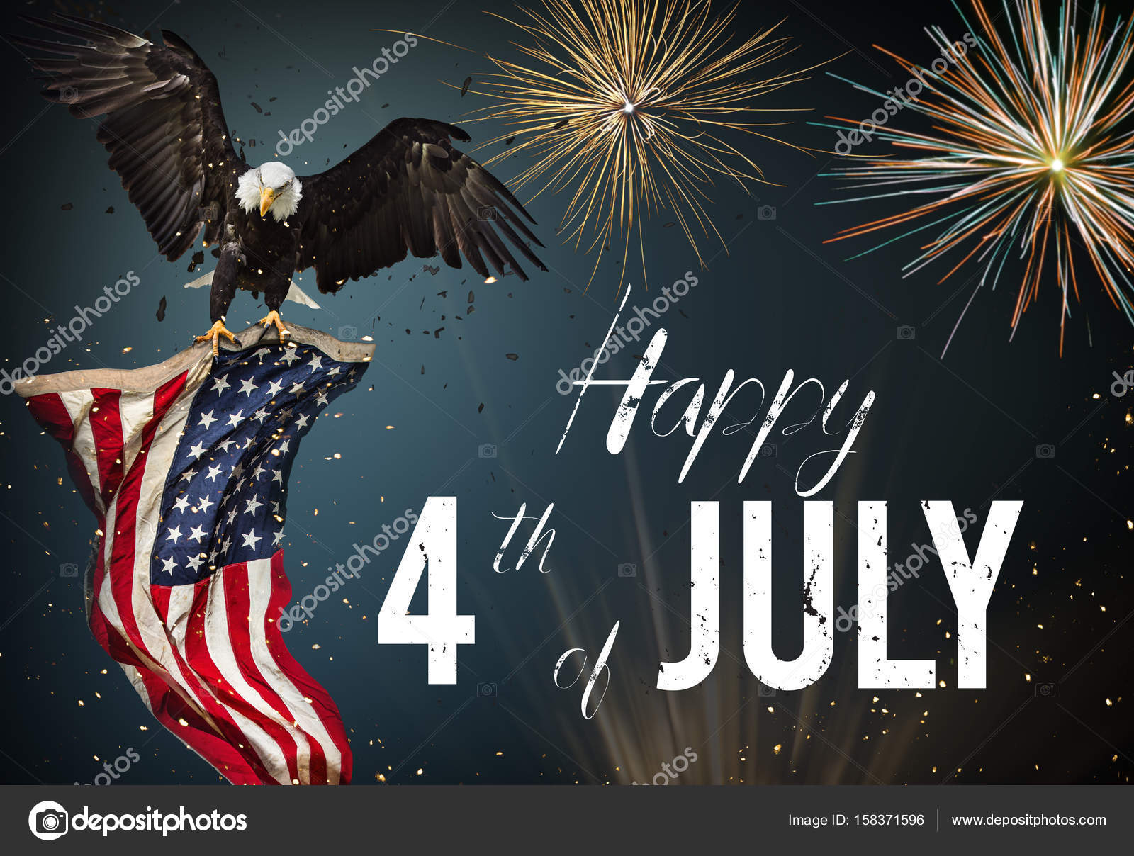 4th Of July Eagle 4Th Of July Merica Usa Flag Bald Eagle Patriotic