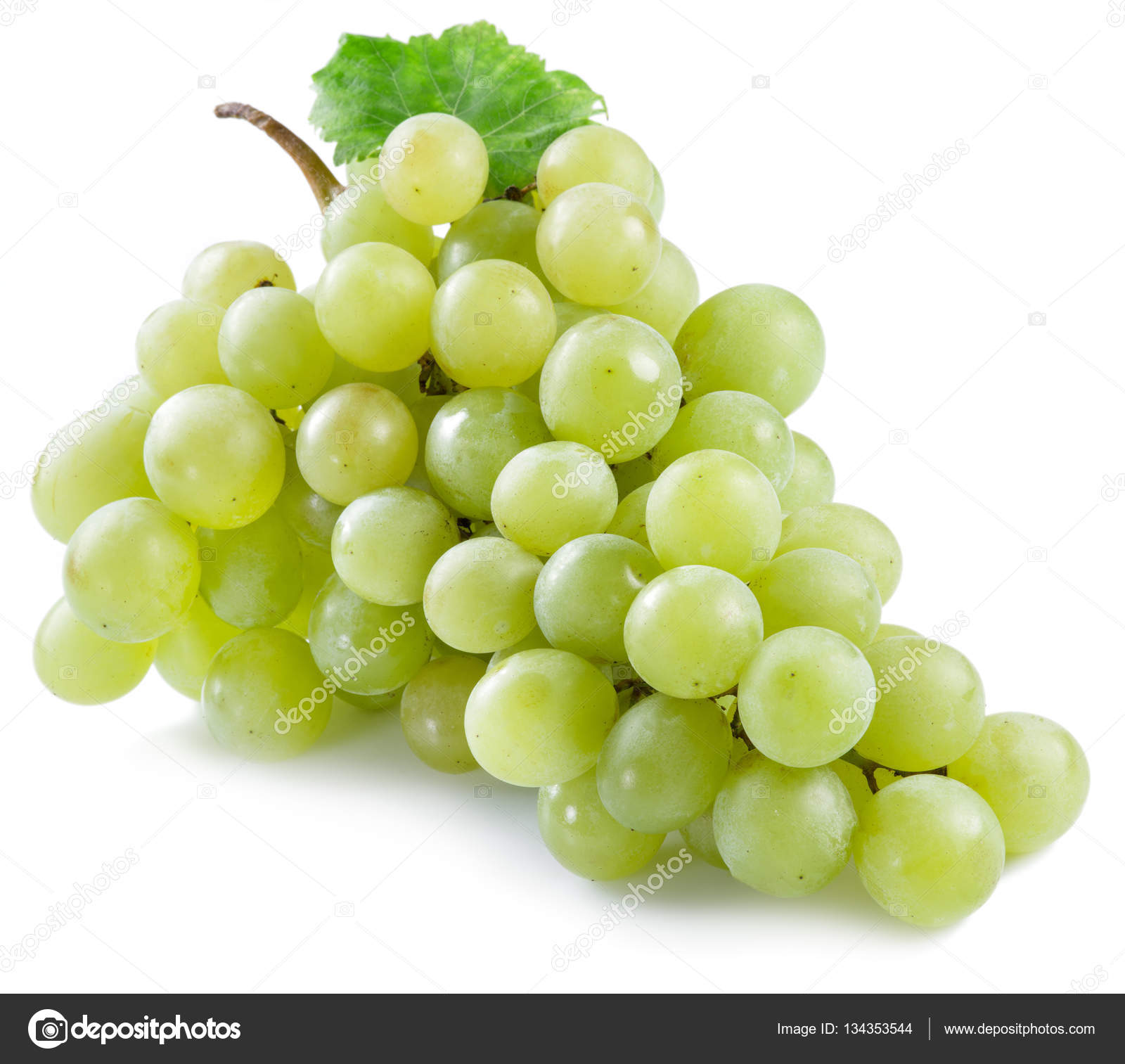 Bunch of white grapes on the white background. Stock Photo by ©Valentyn ...