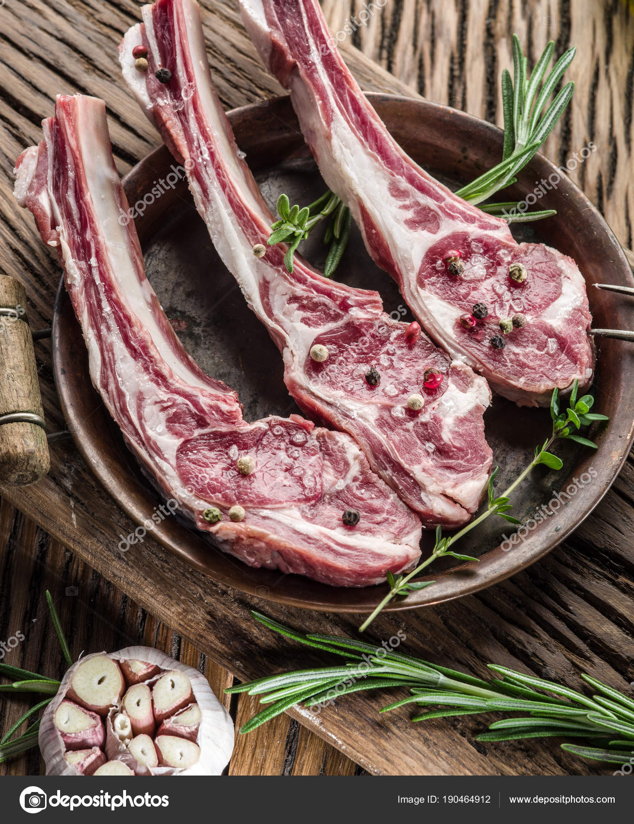 Raw Lamb Chops