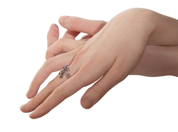 Hand cut with a razor blade. — Stock Photo © bzyxx #20882467