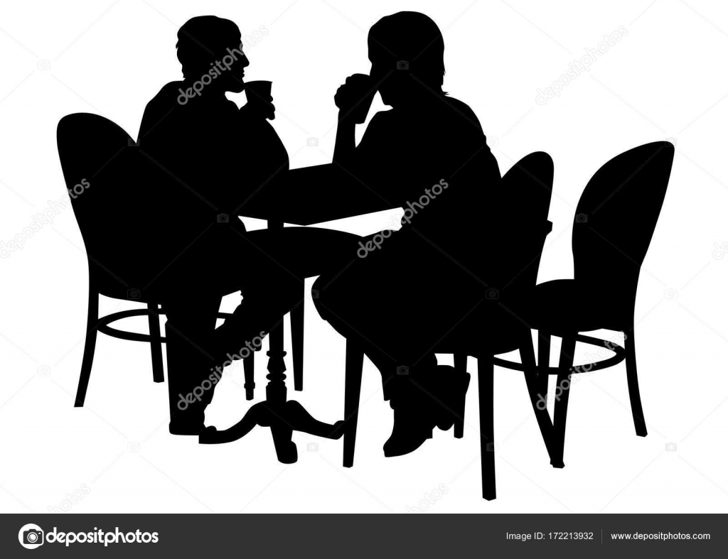 Cafe people two Stock Vector Image by ©grynold #172213932
