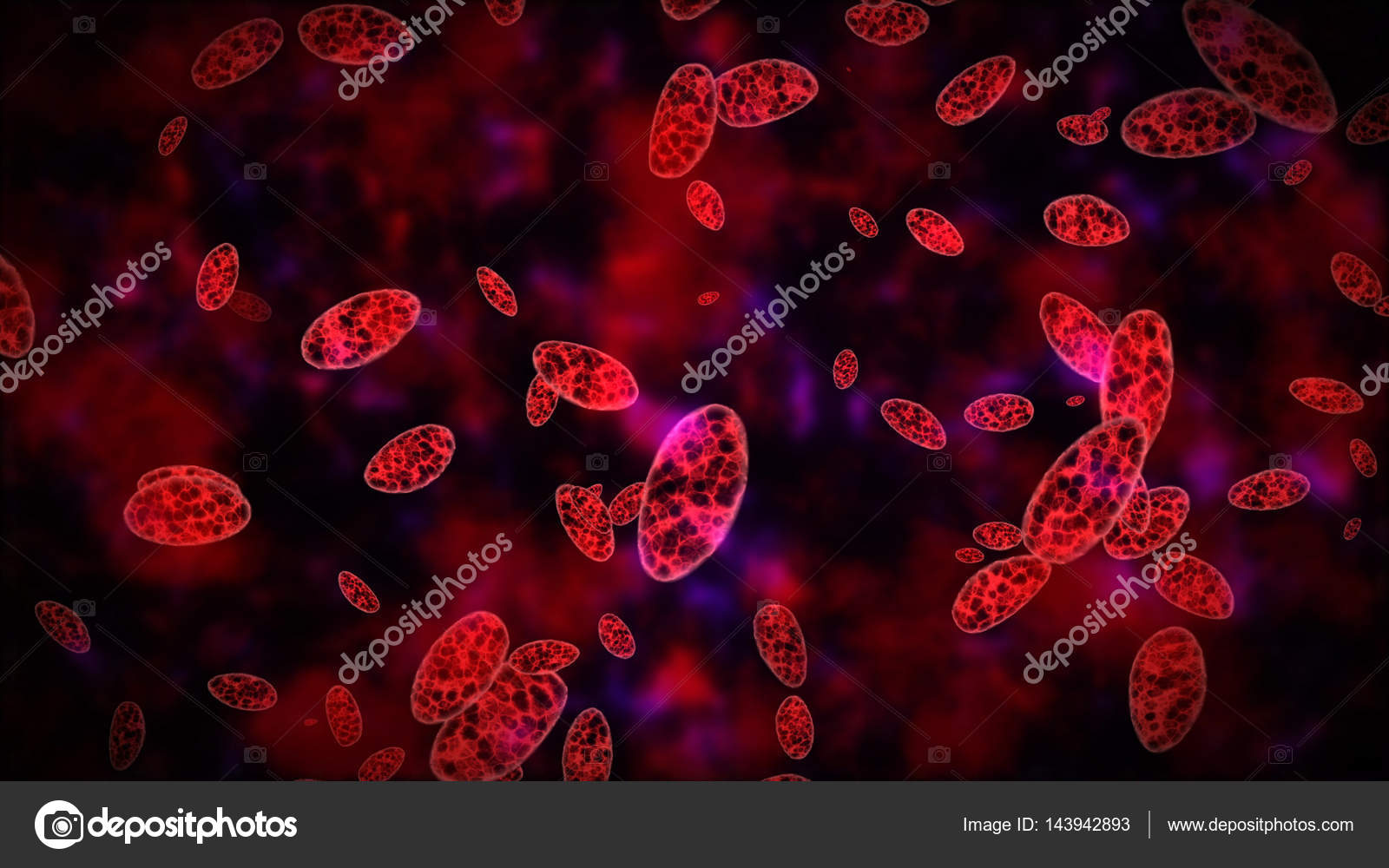 Microbes under microscope — Stock Photo © klss777 #143942893