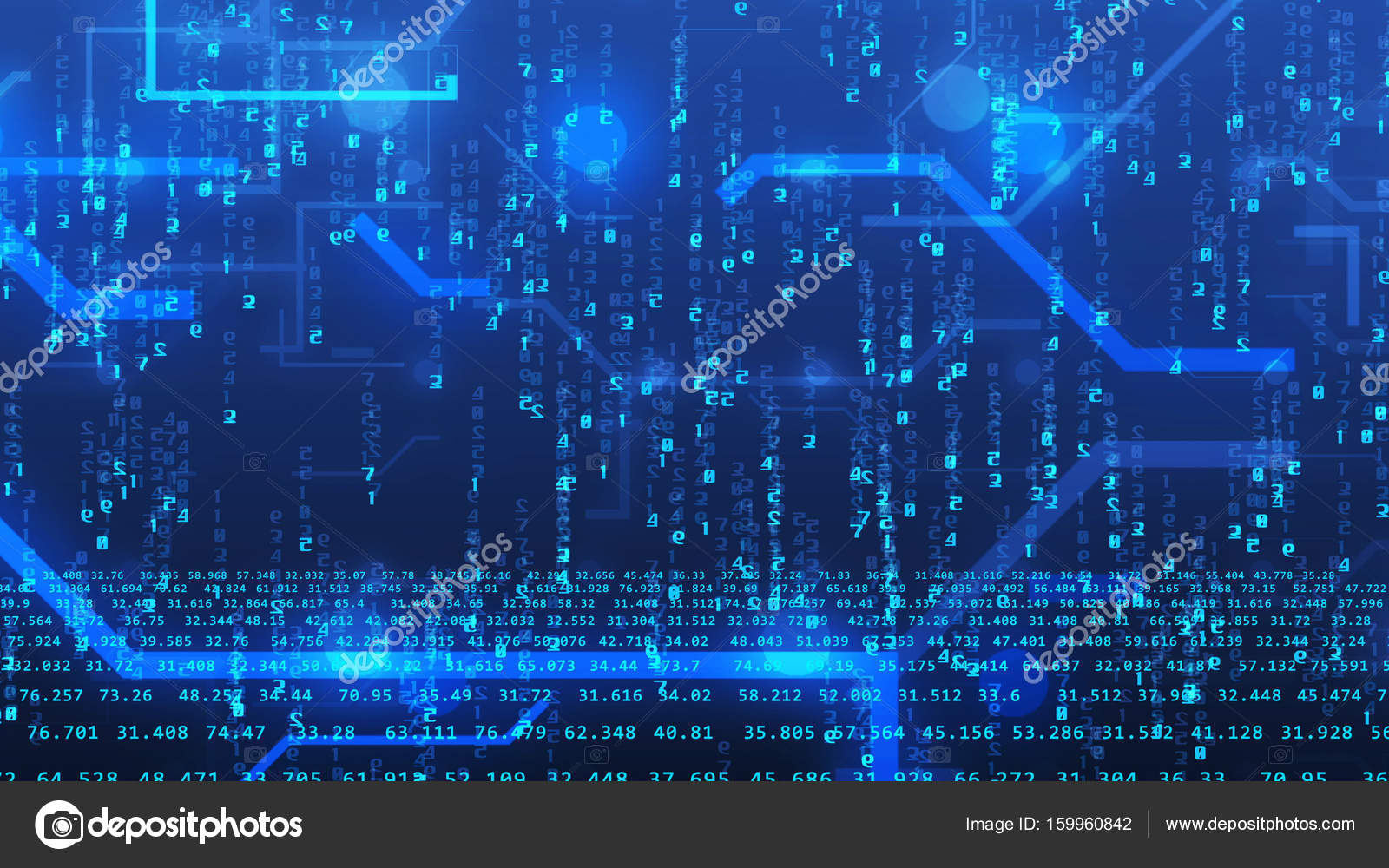 Circuit board and digital numbers — Stock Photo © klss777 #159960842