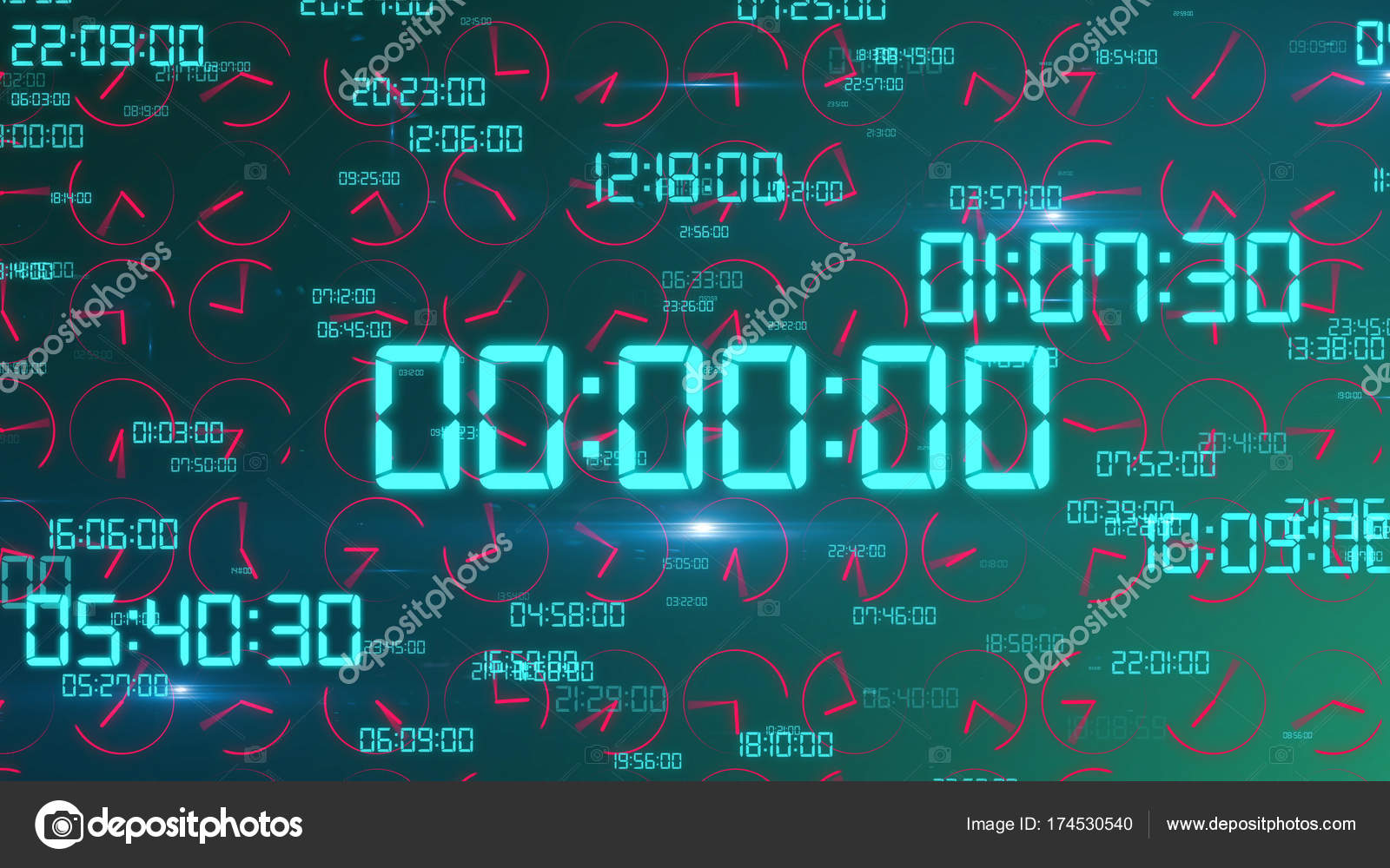 Advanced Timer Screen Illustration — Stock Photo © klss777 #174530540