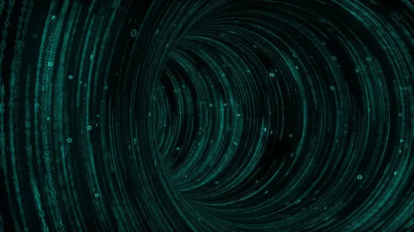 Matrix portal with a round perspective - Stock Image - Everypixel