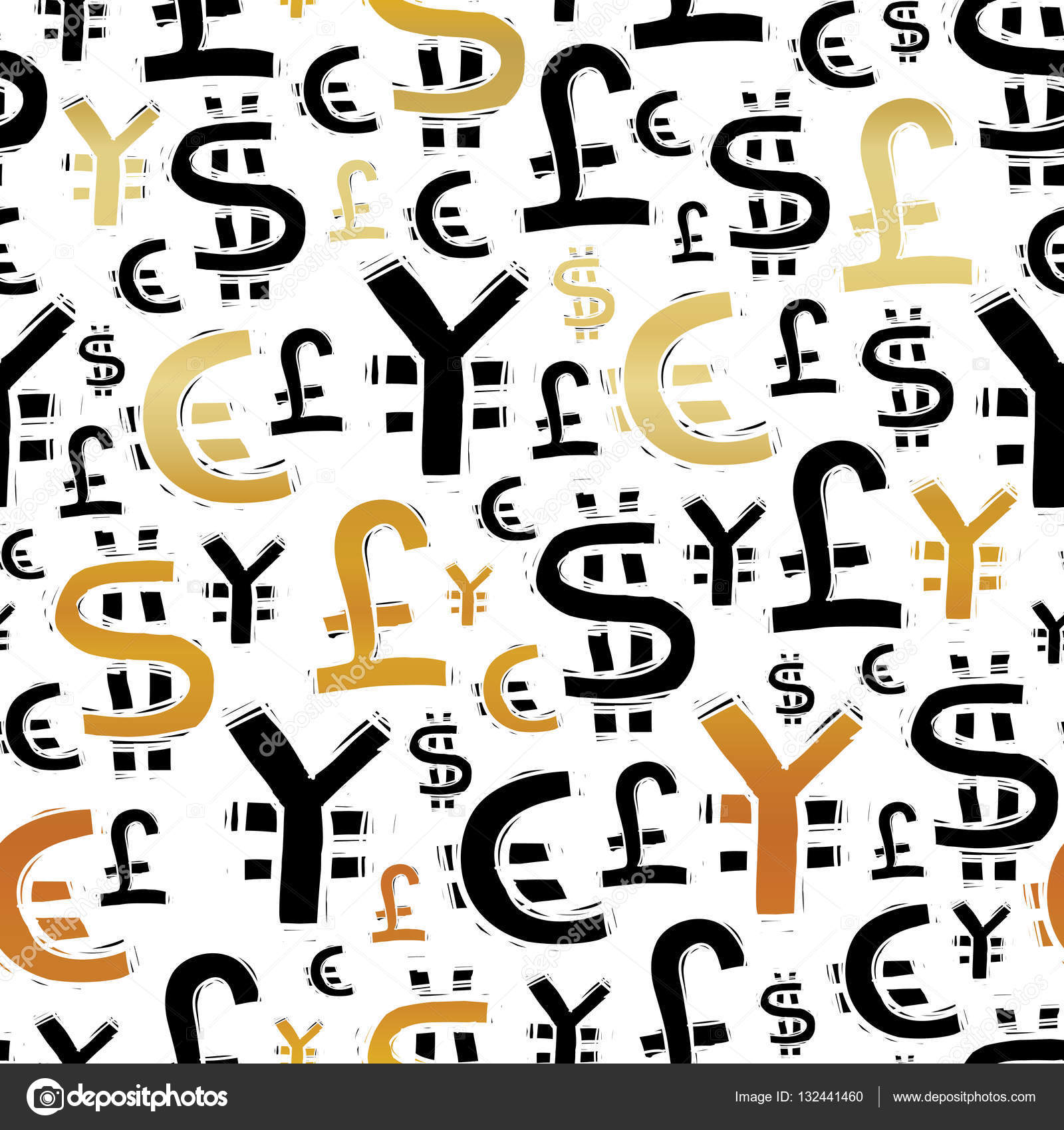 Seamless pattern of money signs Stock Vector Image by ©pashabo #132441460