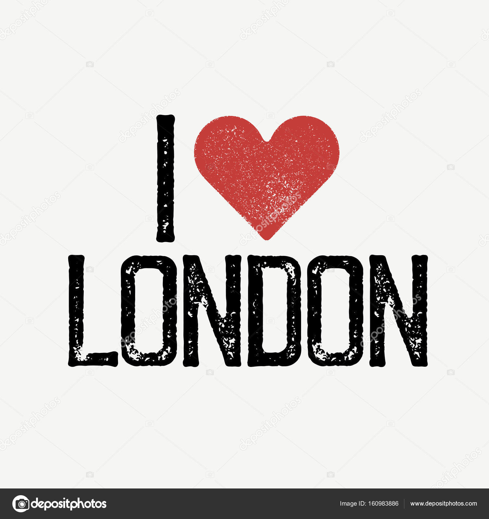 "I love London" text with red heart. Stock Vector Image by ©pashabo ...