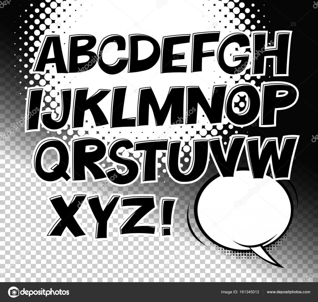 Comic book style font letters set Stock Vector Image by ©pashabo #161345012