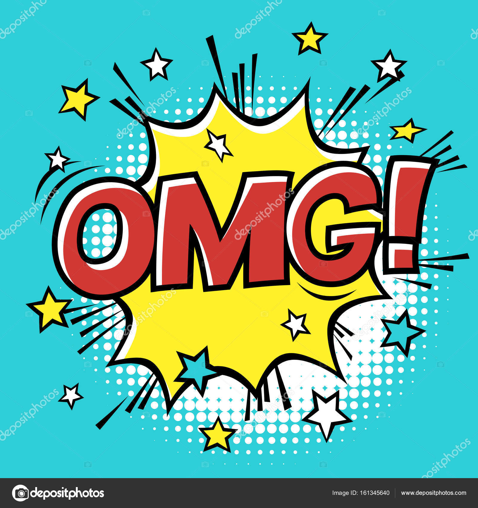 OMG phrase in speech bubble Stock Vector Image by ©pashabo #161345640
