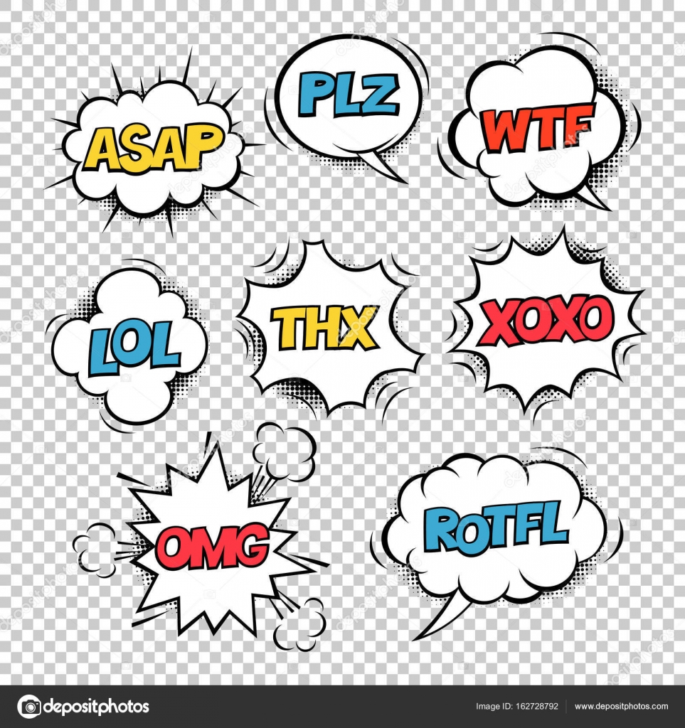 Most common used internet acronyms Stock Vector Image by ©pashabo ...