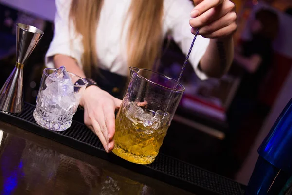 alcoholic cocktail is pours - Stock Image - Everypixel