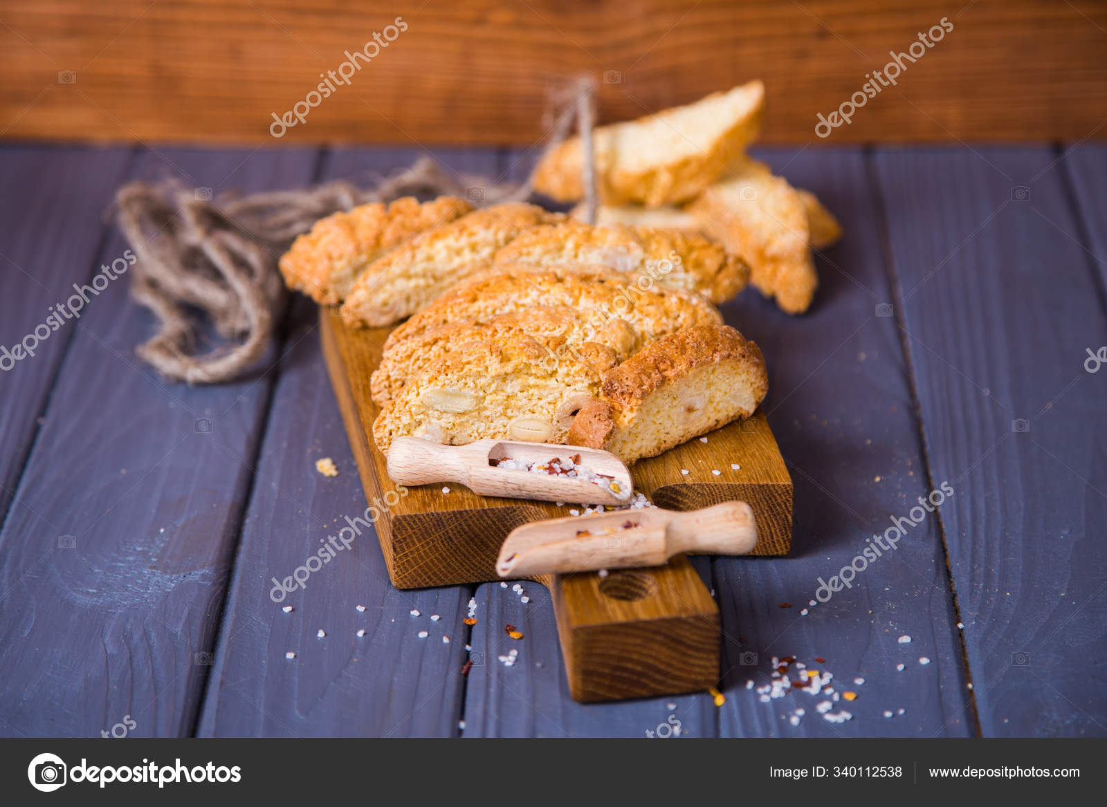 Crispy salted bread — Stock Photo © pil7615 #340112538