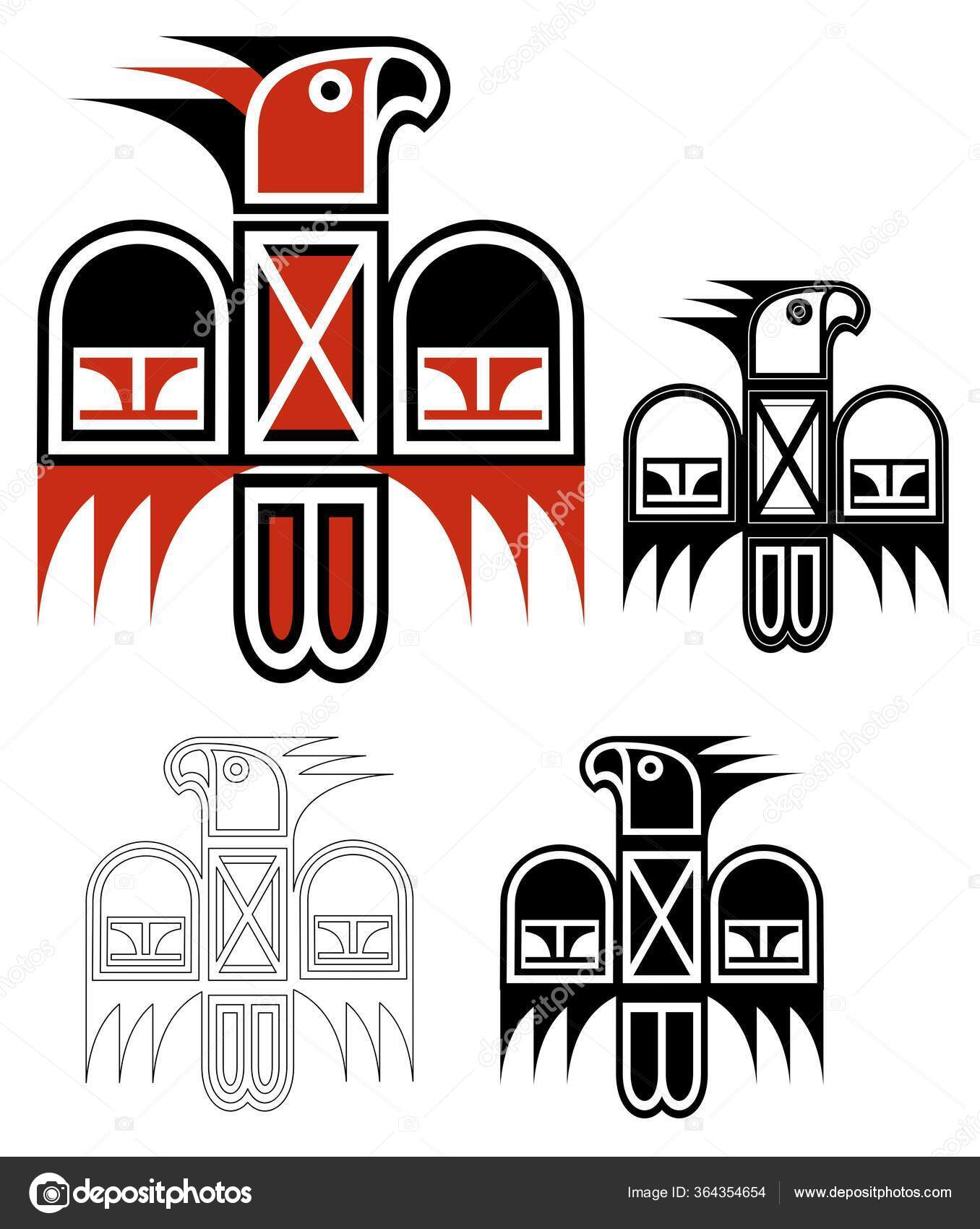 Native American Thunderbird Vector