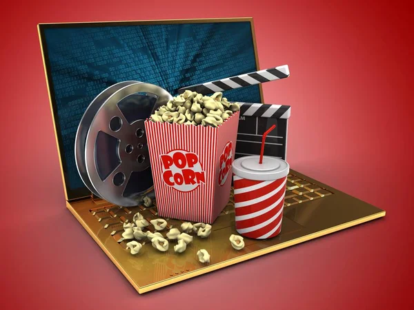 Illustration of laptop over background Stock Illustration by ©mmaxer ...