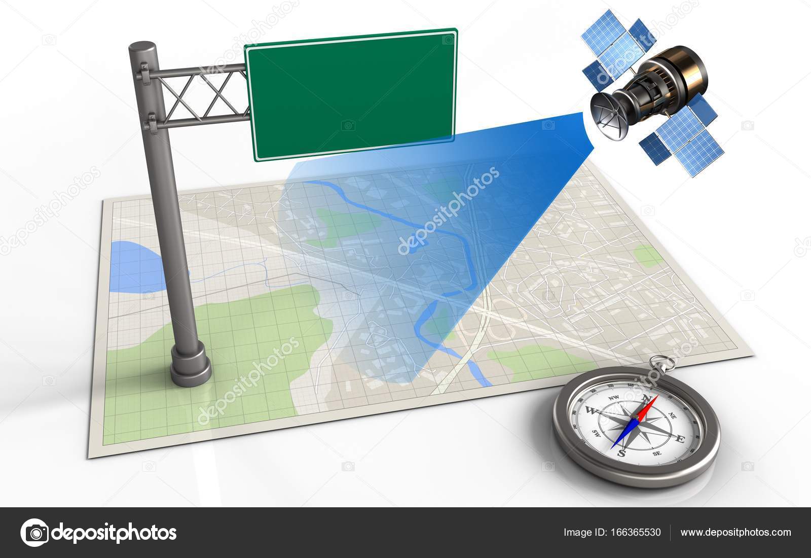 Illustration of bright map Stock Photo by ©mmaxer 166365530