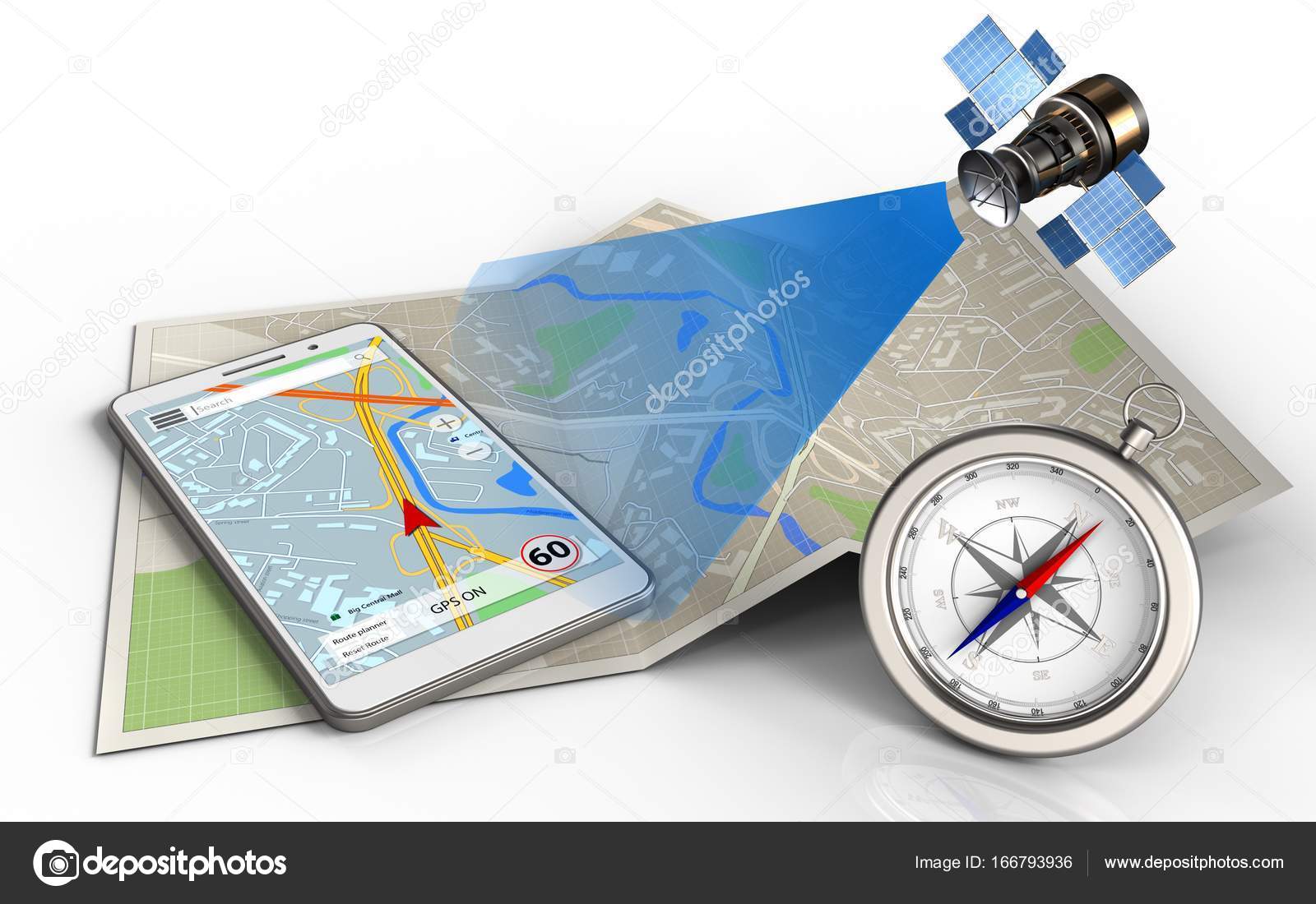 Illustration of map paper — Stock Photo © mmaxer #166793936
