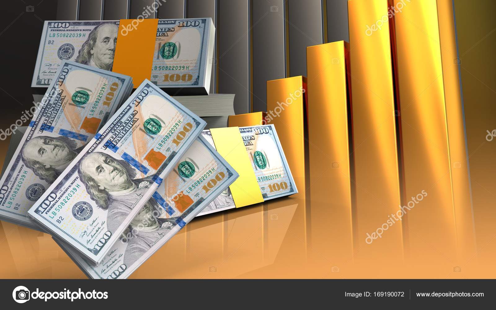 Illustration of dollars stack — Stock Photo © mmaxer #169190072