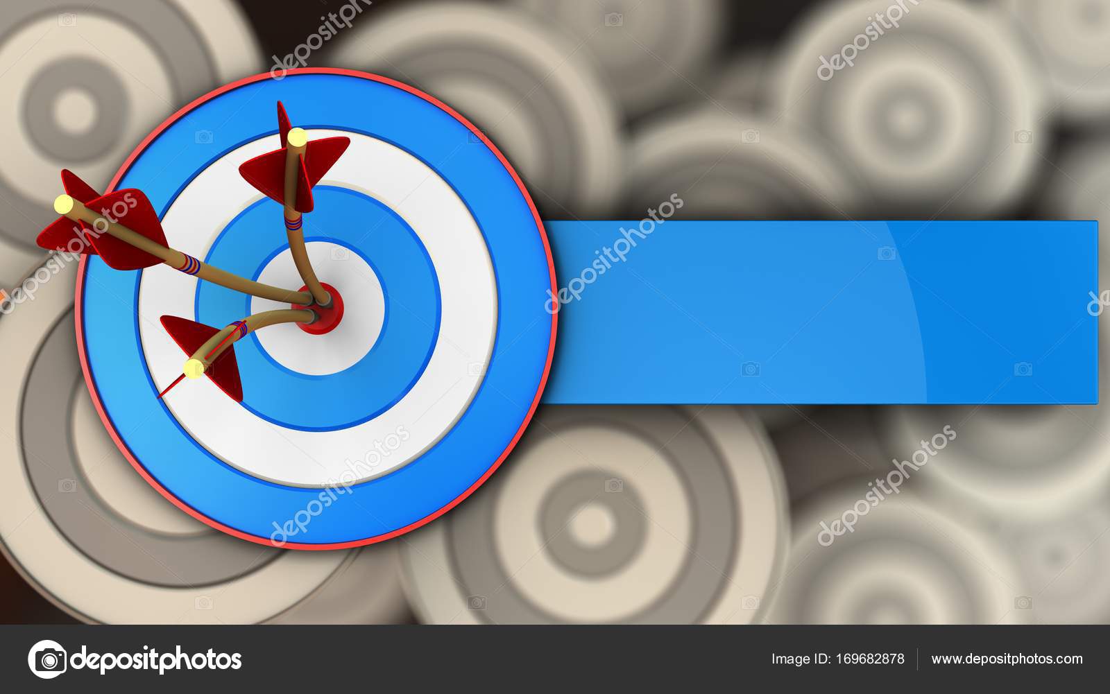 Illustration of target over background Stock Photo by ©mmaxer 169682878