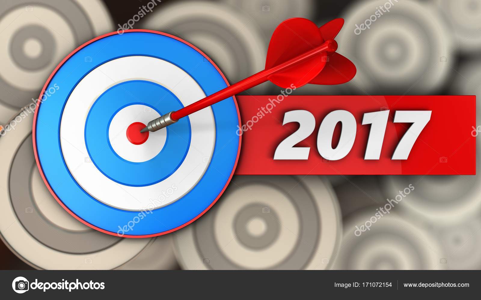 Illustration of blue target Stock Photo by ©mmaxer 171072154