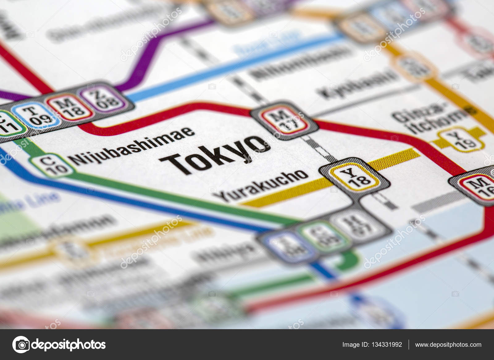 Tokyo metro stations map — Stock Photo © boggy22 #134331992