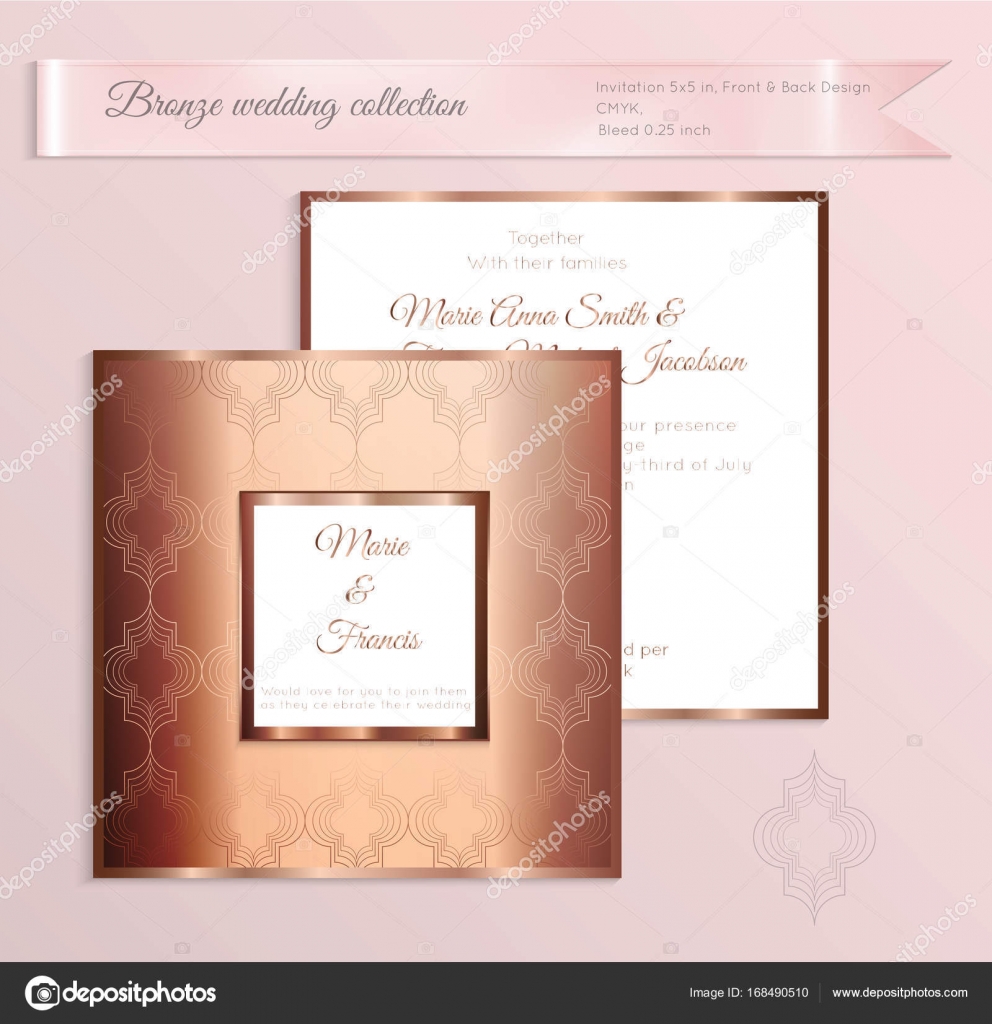 Luxury shiny wedding invitation template Stock Vector by ©Zebra-Finch ...