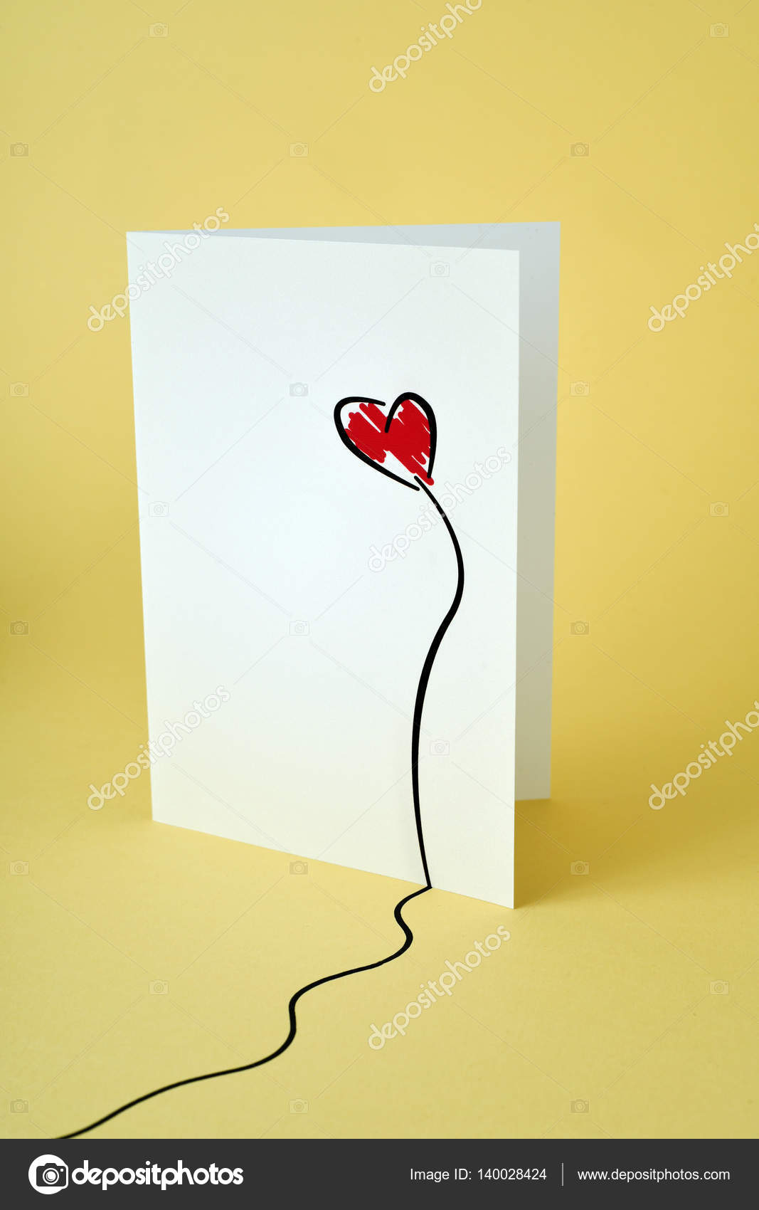 Red heart in a postcard Stock Photo by ©nito103 140028424