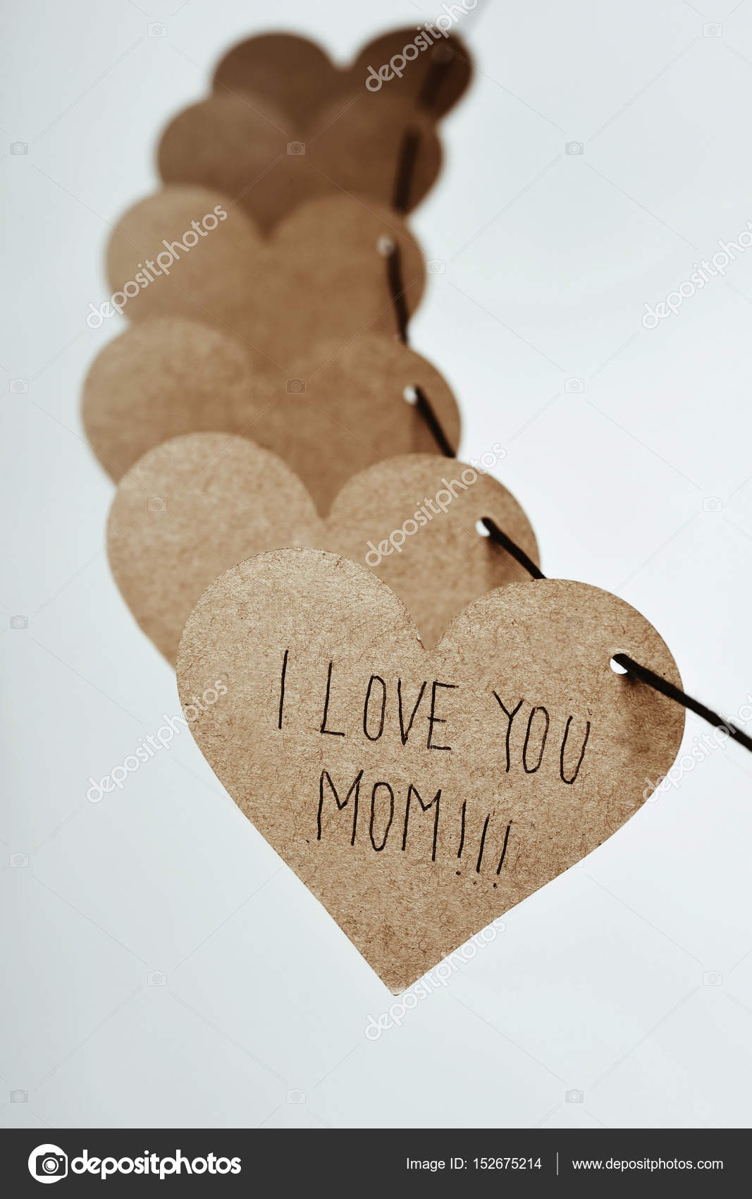 I Love You Mom Hearts