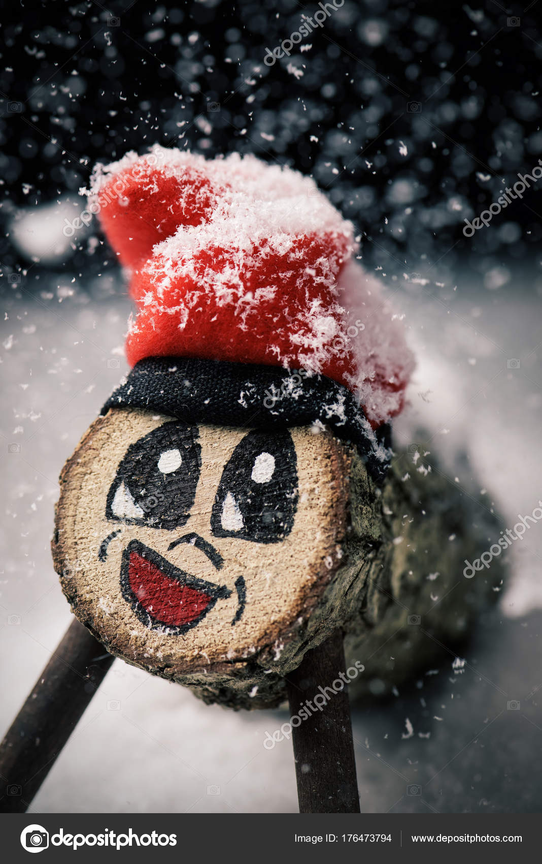 Handmade tio de nadal, typical of catalonia, spain Stock Photo by ...