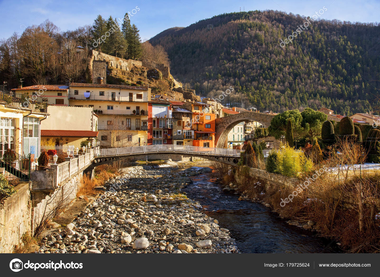 A view of Camprodon, in Catalonia, Spain — Stock Photo © nito103 #179725624