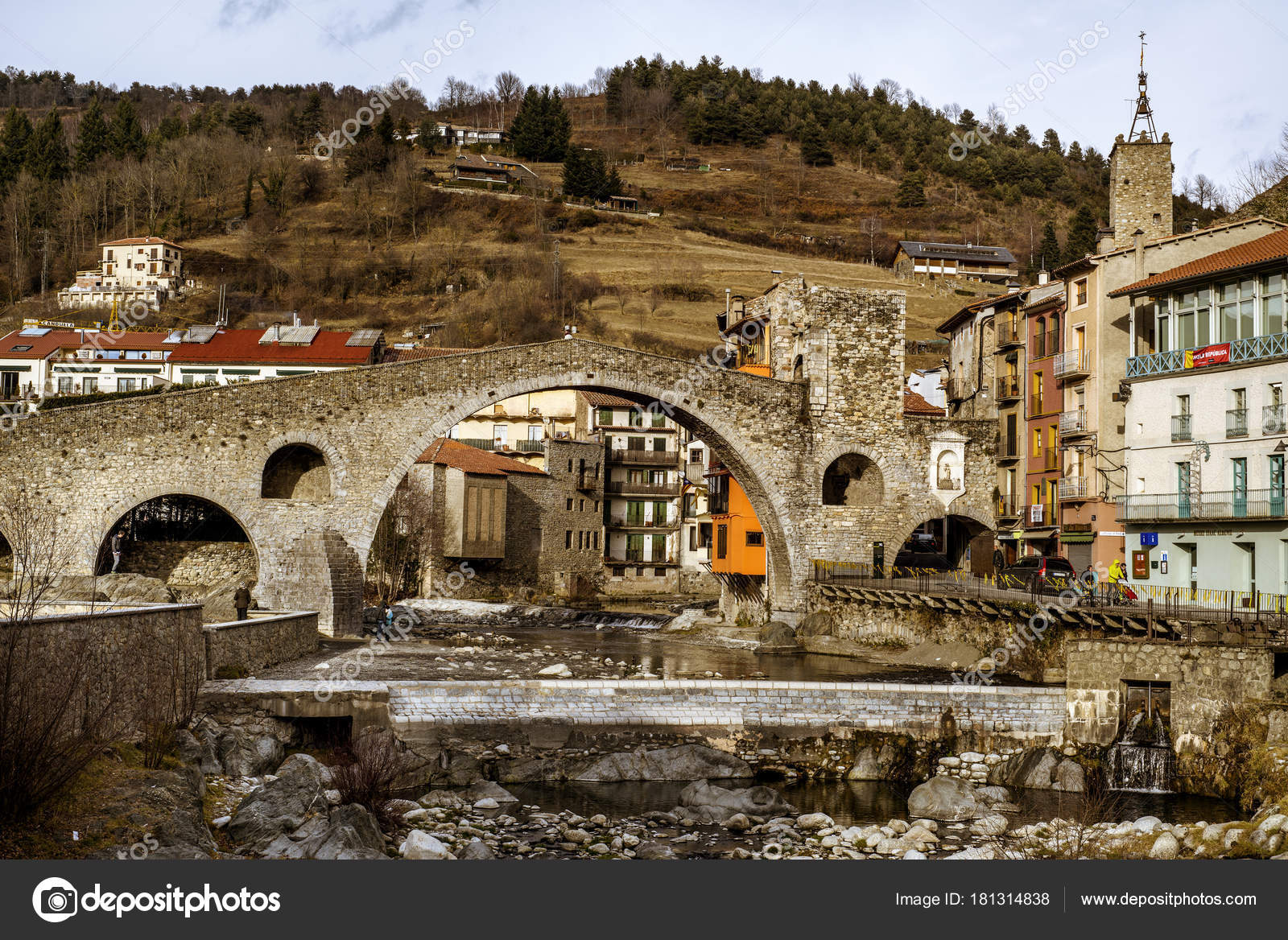 Camprodon, in Spain, and the Ter River – Stock Editorial Photo ...