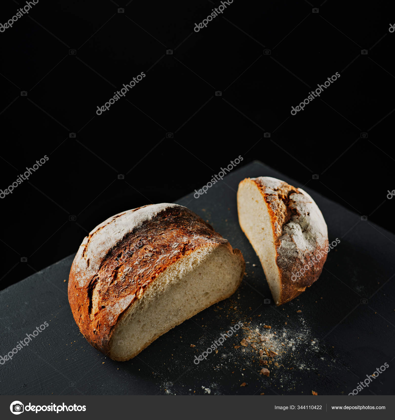 Pan de payes, a bread typical of Catalonia, Spai — Stock Photo ...