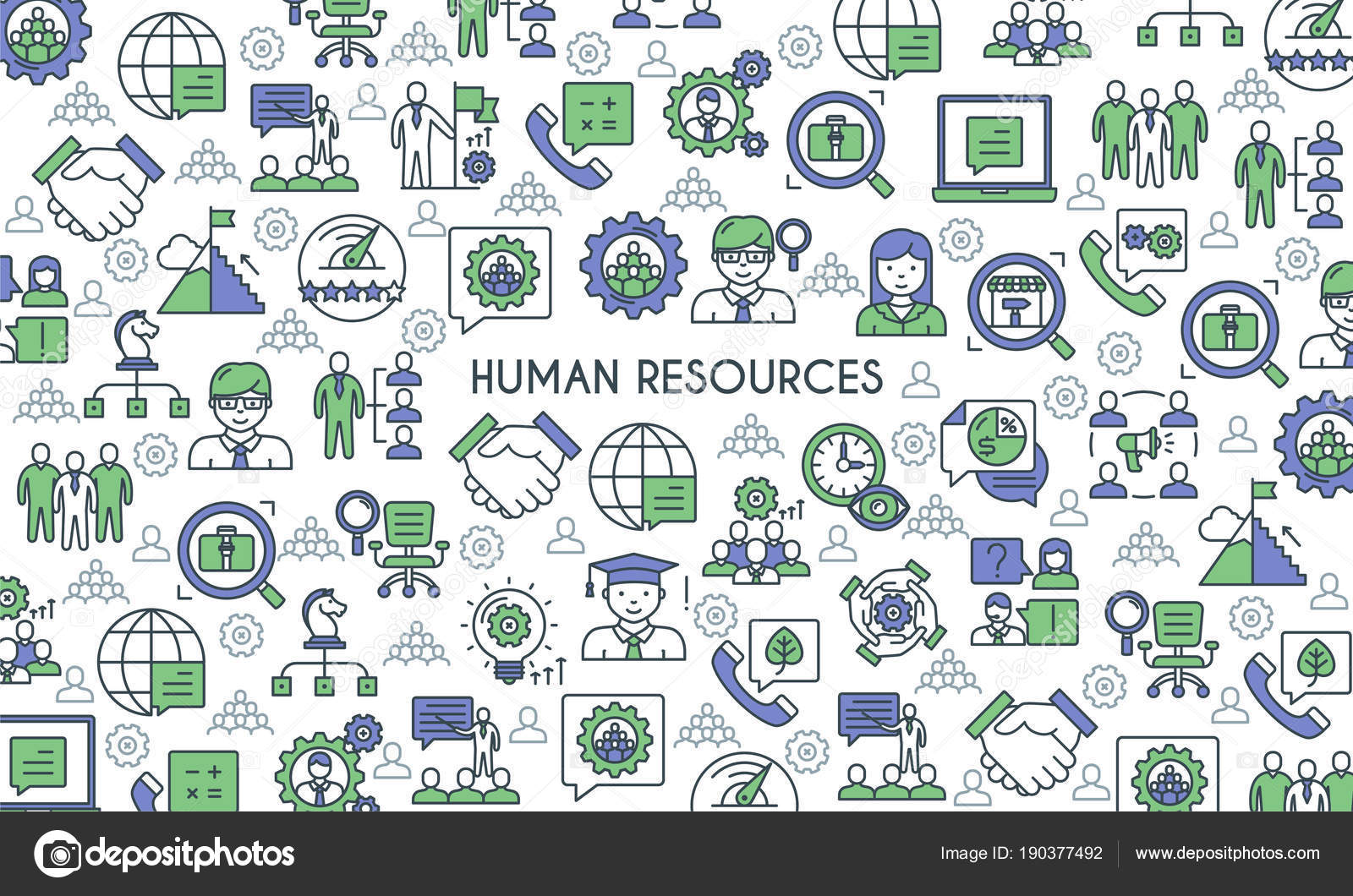 Hr icons banner Stock Vector Image by ©Genestro #190377492