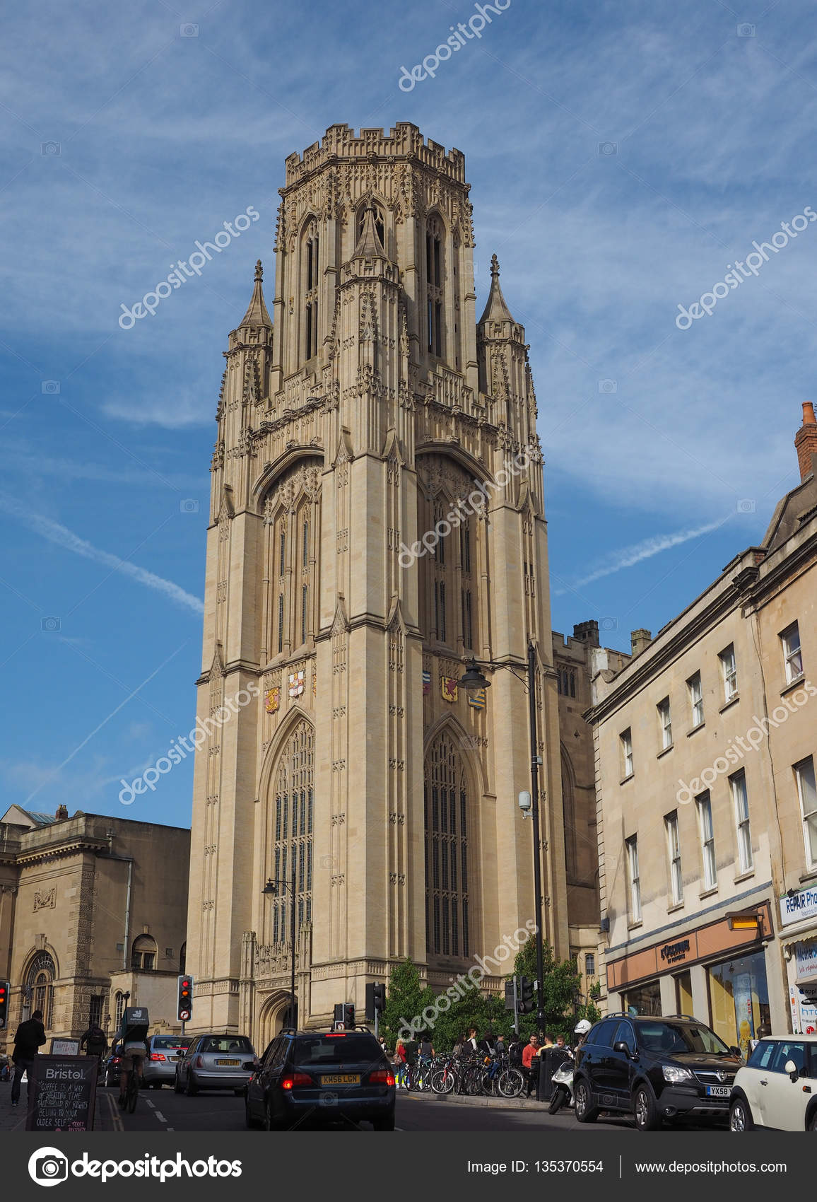 Bristol University Wills Memorial in Bristol — Stock Editorial Photo ...
