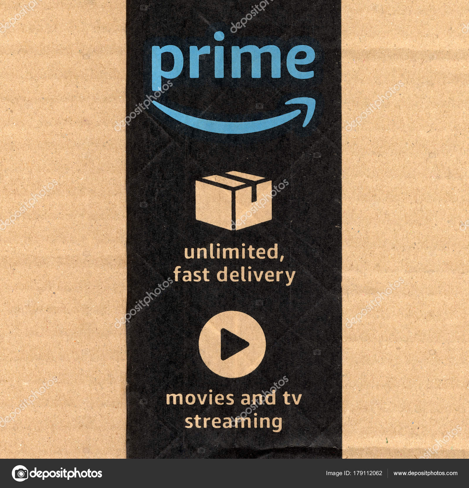 Amazon prime label — Stock Editorial Photo © claudiodivizia #179112062