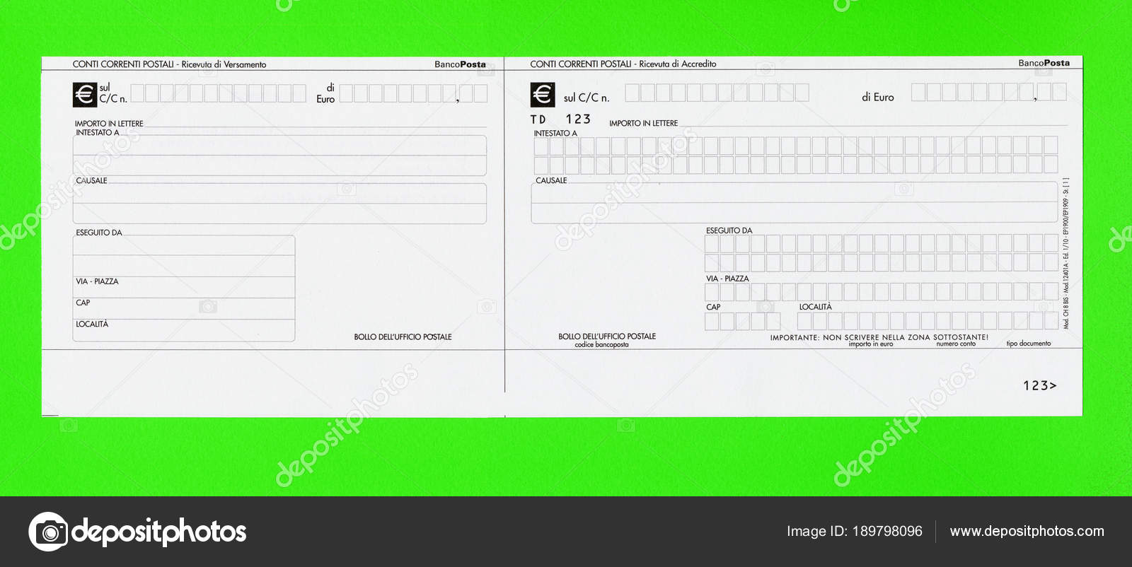 Postal Money Order form in Milan – Stock Editorial Photo ...