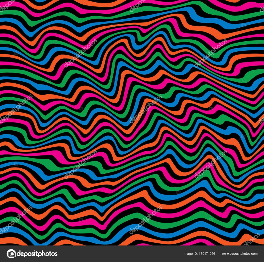 Op Art Stripes in Color — Stock Vector © Lisann #170171056