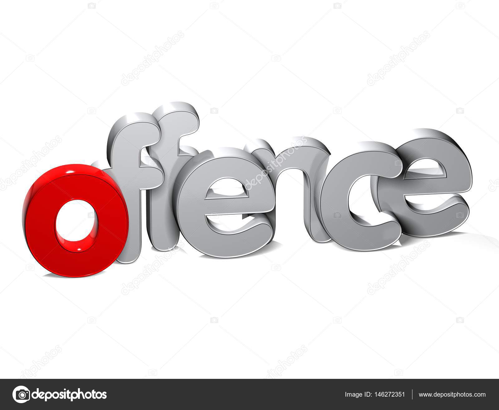 3D Word Offence over white background. Stock Photo by ©Curioso_Travel ...